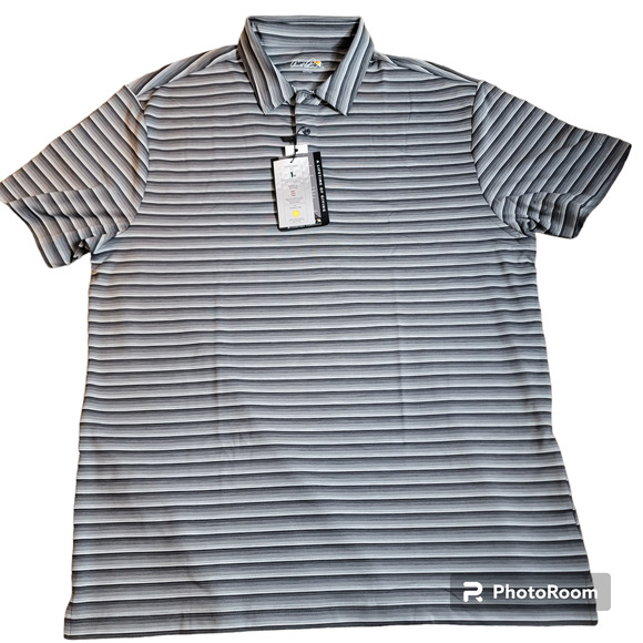 Arnold palmer | Shirts | Arnold Palmer Mens Cori Stripe Performance Fit Uv Protection Golf Polo ...